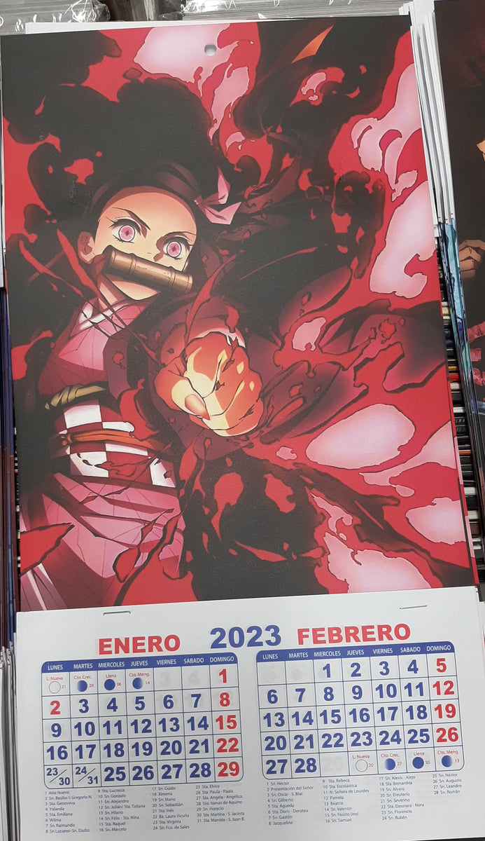Calendario Demon Slayer Nezuko ( Leer Condiciones en Descripcion ...